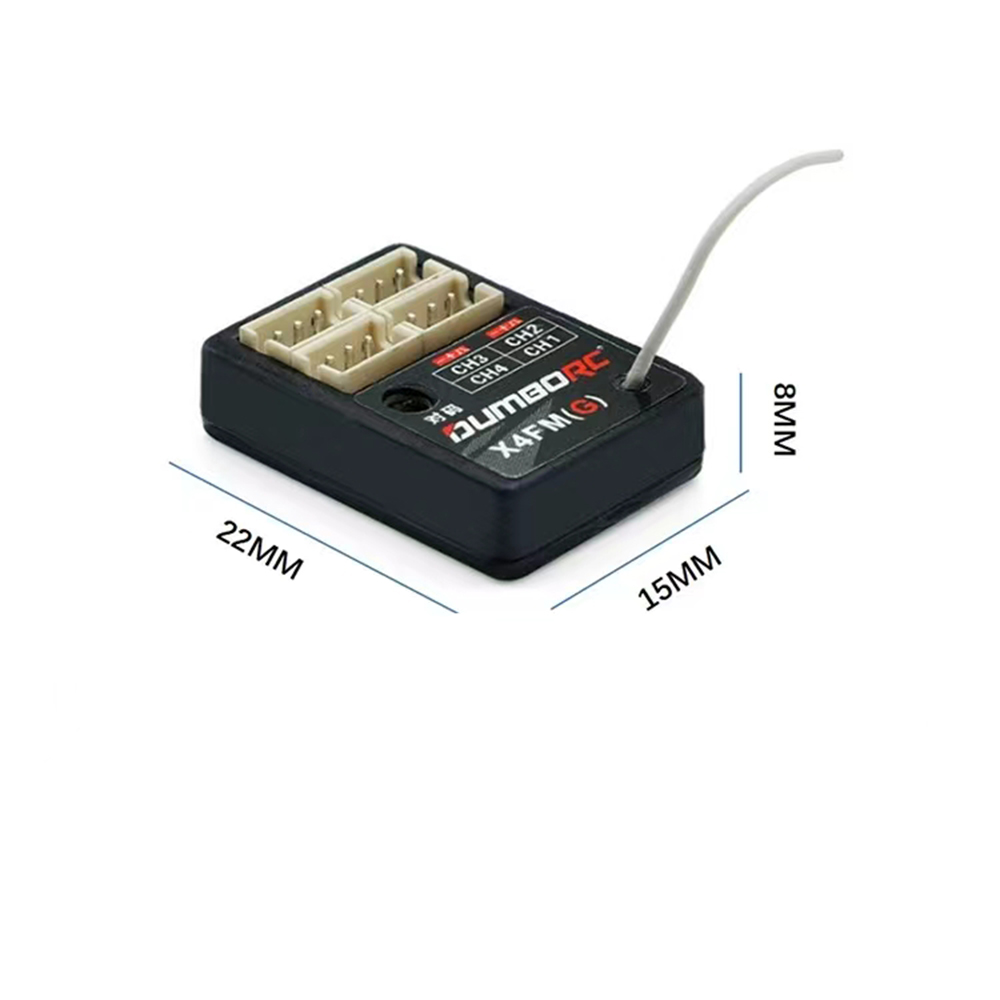 DUMBORC 4CH ANTENNA NANO GYRO RECEIVER X4FM(G)