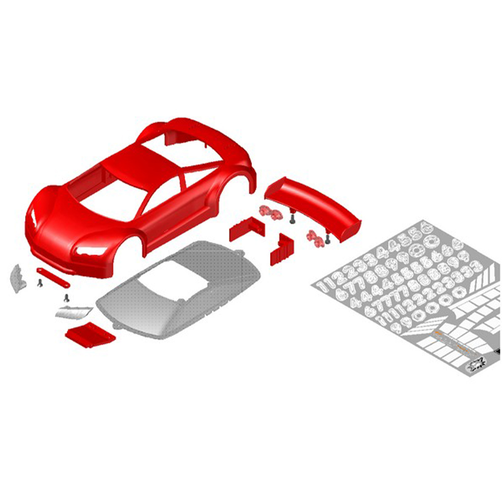 Jomurema Mini-Z JR-GT01 Body Set (White) #JOM280354