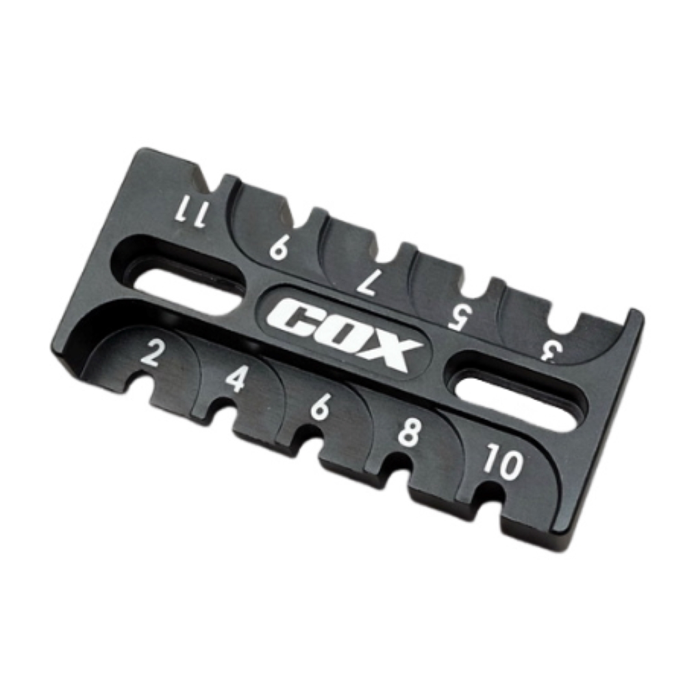 RC-COX Alu. 6061 Suspension Rebound Gauge Multi Tool (Black) CAC-003-BK