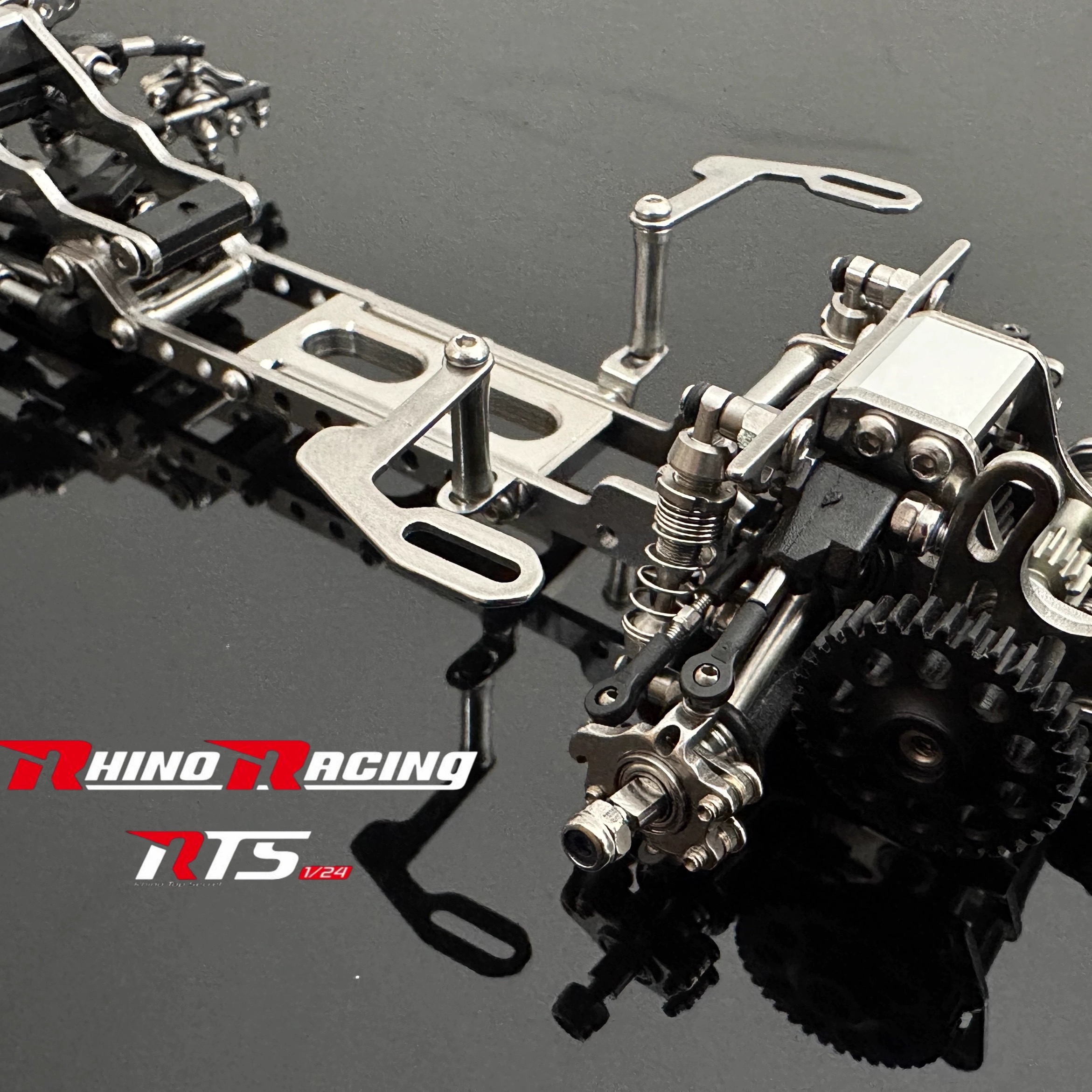 RTS V0 1/24 RWD DRIFT CHASSIS KIT - FULLY ASSEMBLED RHINO RACING RTS-2401-0