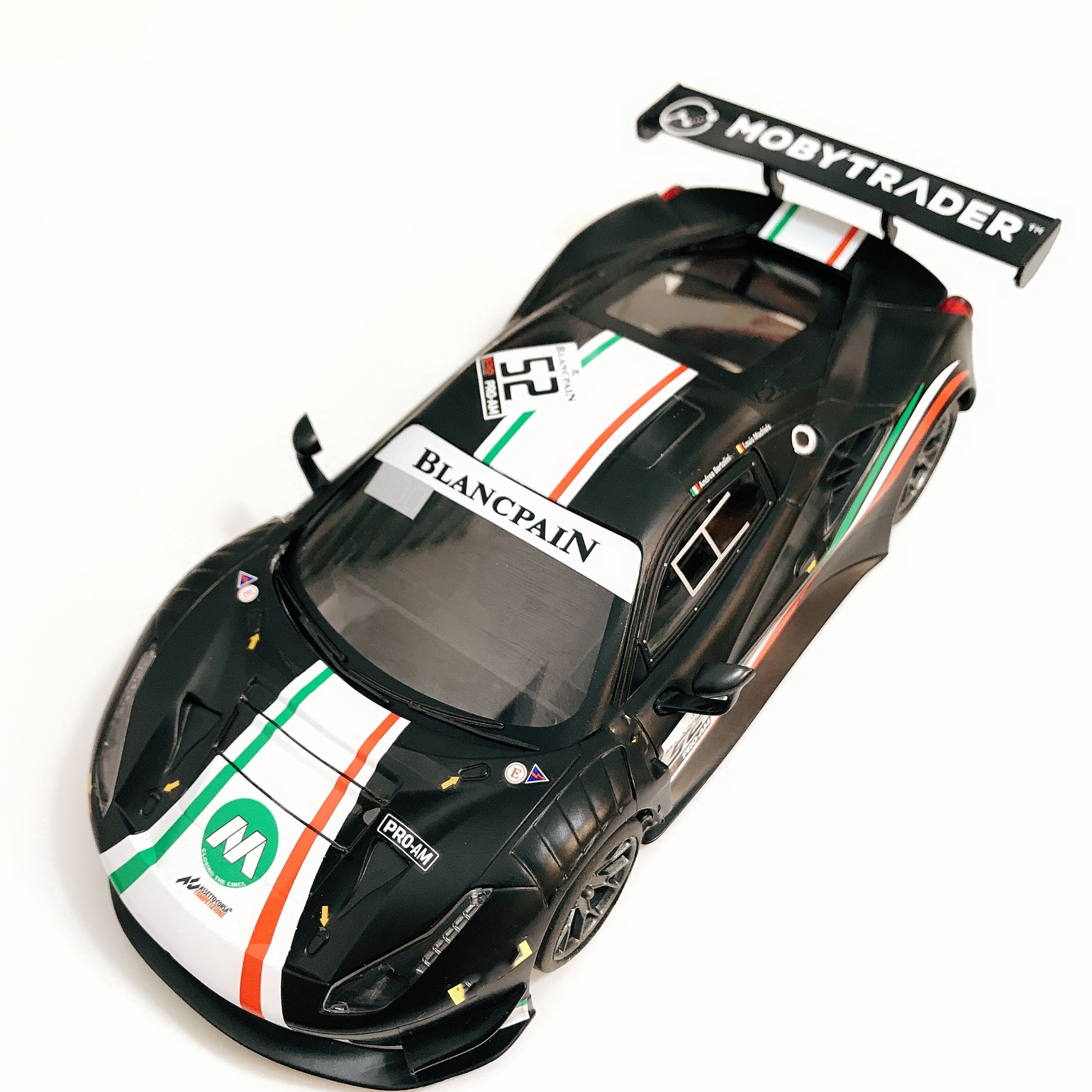 GL racing 1/28 MINI-Z 488 GL-488-GT3 Body Black, Wheelbase 98mm