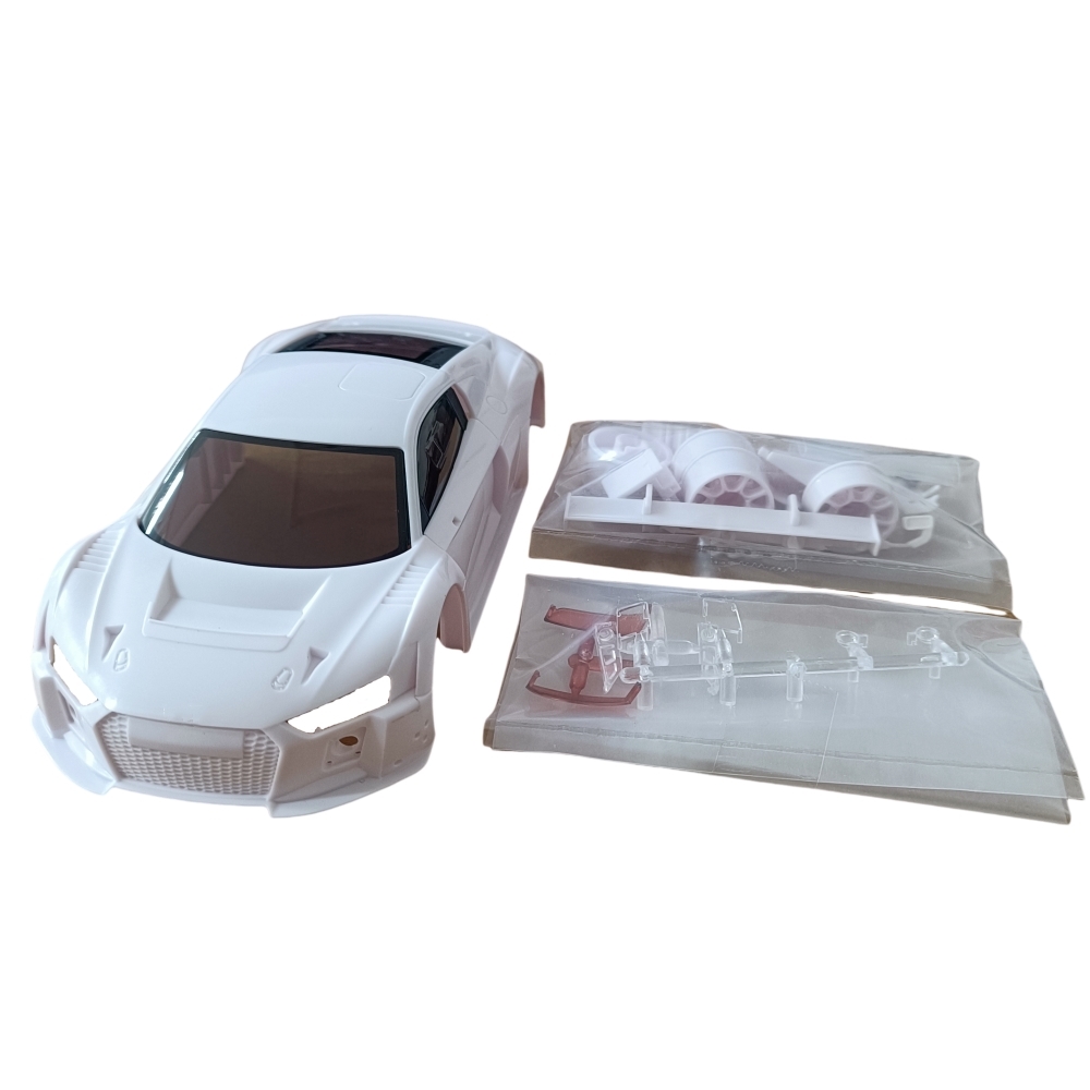 Kyosho Mini-Z R8 LMS 2015 White Body Set(W/Wheels) MZN189