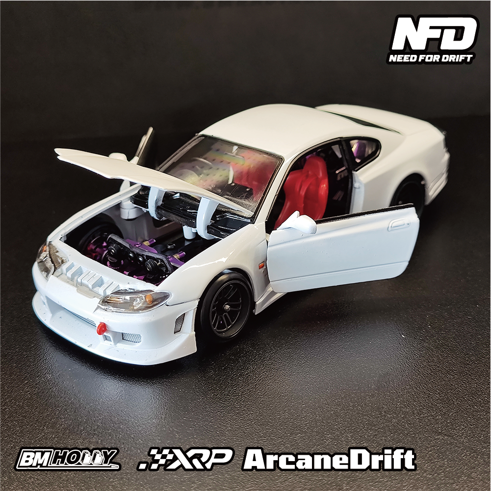 BMHOBBY 1/24 Alloy Simulation Rear-Drive Drift Car NFD-S15 RTR