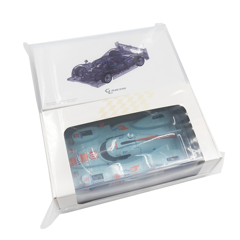 GL RACING 1/28 LMP2 CHASSIS 102MM W/GULF BODY (LIMITED EDITION)