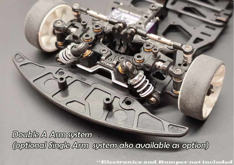 Atomic 1/28 MRX MASTER EDITION LINKLESS 2WD CHASSIS KIT （Without ...