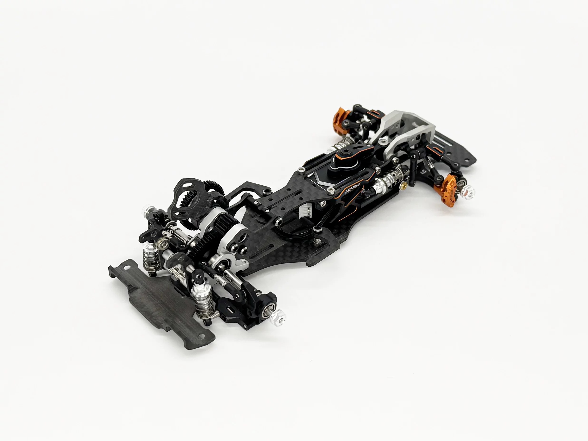 LSD Plaid 1/24 RWD Drift Chassis KIT Black Orange (Without Electronics ...