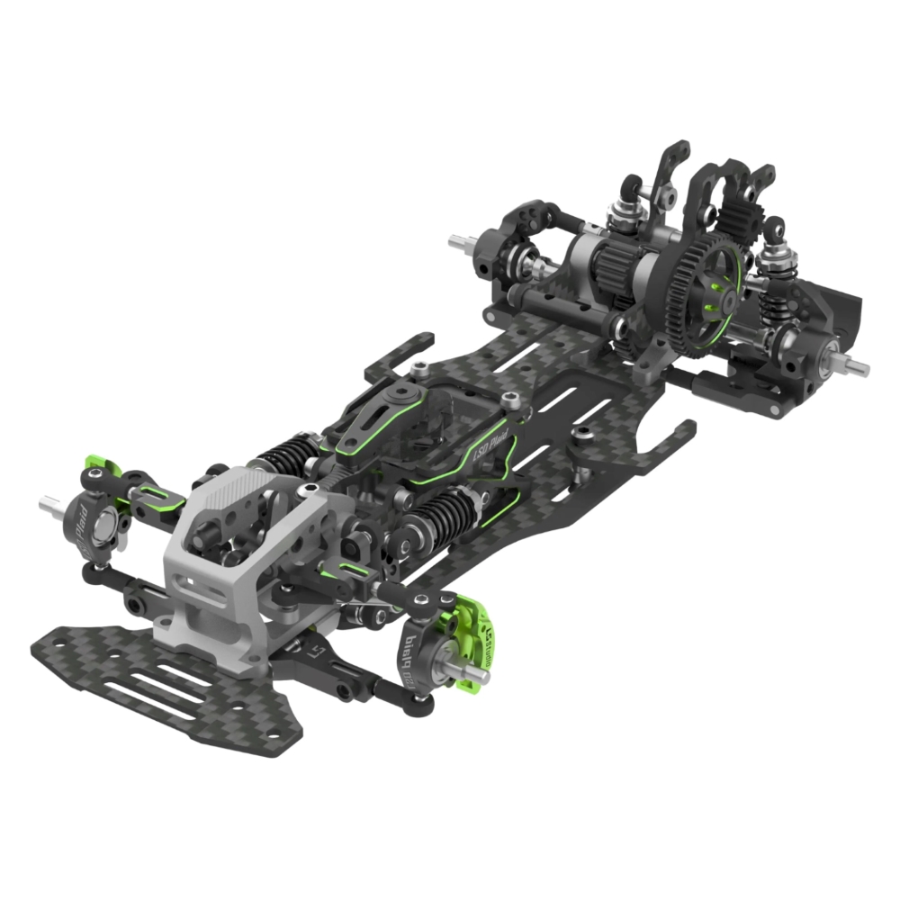 LSD Plaid 1/24 RWD Drift Chassis KIT (Without Electronics) Ls Studio ...