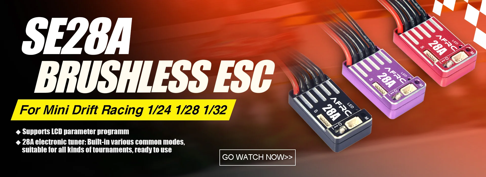 AFRC-SE28A Programmable Sensor Brushless ESC Silver RTS Custom Edition ...