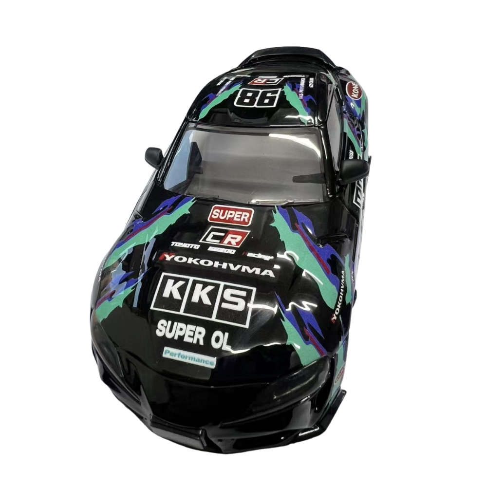 1/24 A90 Plastic Car Body Shell – 108mm Wheelbase (Black)