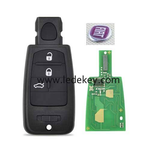Fiat 3 button smart remote key ASK 433Mhz with 4A /PCF7961M chip