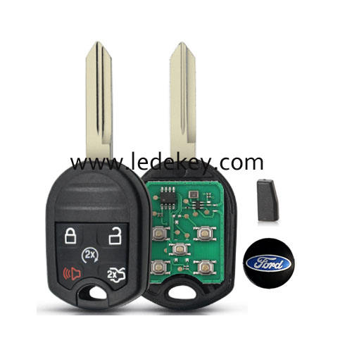 Ford 5 button remote key with 315Mhz with 4D63 80bit chip inside CWTWB1U793