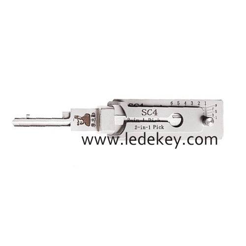Original Lishi SC4 2 in 1 Lock pick decoder
