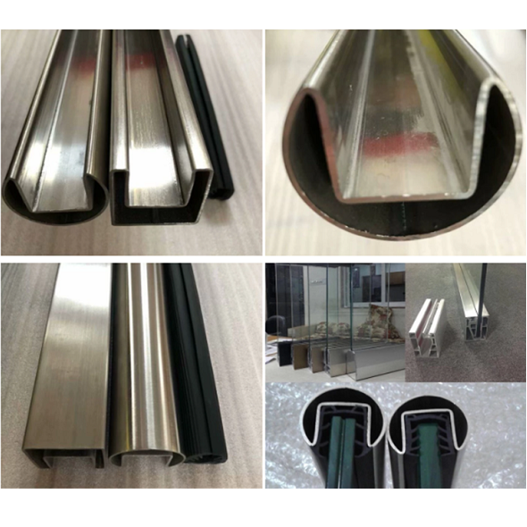 Stainless Steel Round Capping Rail for Glass Railing Systems,Handrail ...