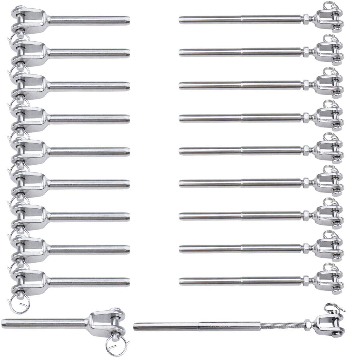 Cable Railing Thru Post Fittings 316 Stainless Steel Cable Invisible ...