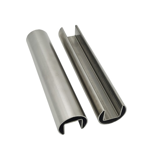 Stainless Steel Glass Railing Round Top Handrail Capping Rail