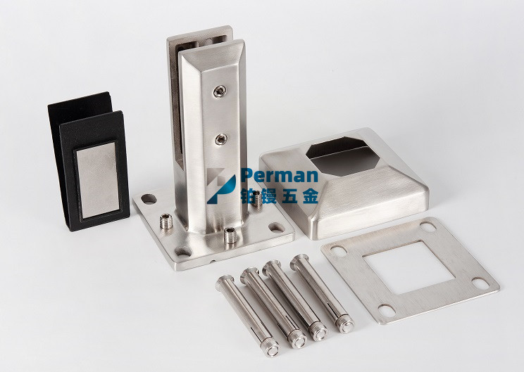 2205 Square Stainless Steel Adjustable Glass Spigot Glass Clamp For ...