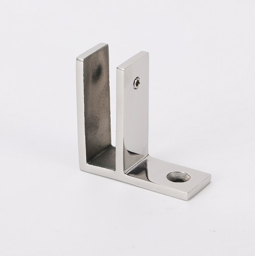 316 Stainless Steel Wall-to-Glass L-shaped Clamp for Glass Railing