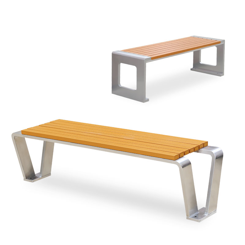 PS Plastic Wood Patio Bench Seating,
