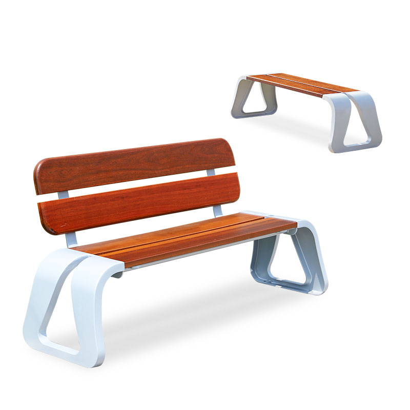 Modern Robust Solid Wood Garden Bench for Square,Garden Benches with ...