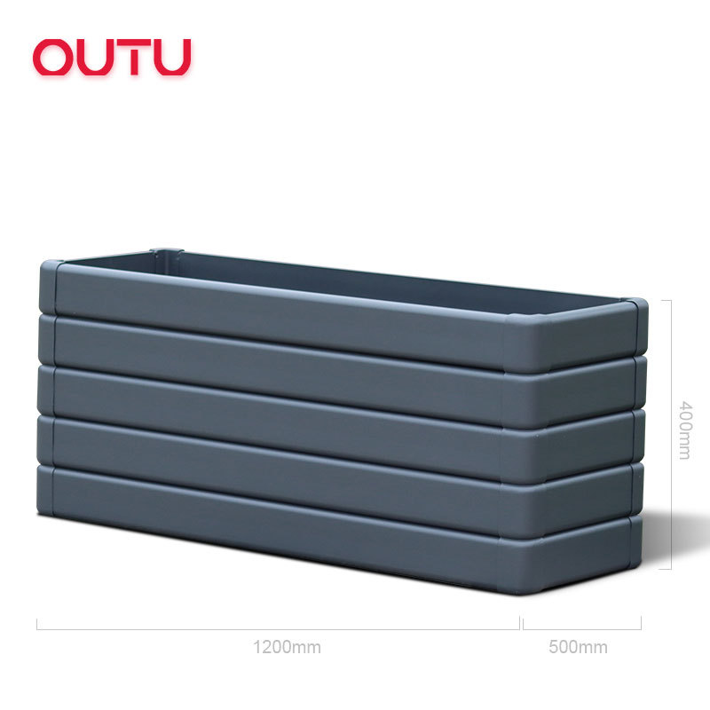 Large Retangular Outdoor Metal Planter Box,Planters&Pots