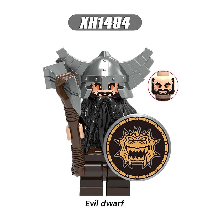 X0285 Medieval Military Warfare League of Legends Games Fighter Minifigure Building Blocks ...