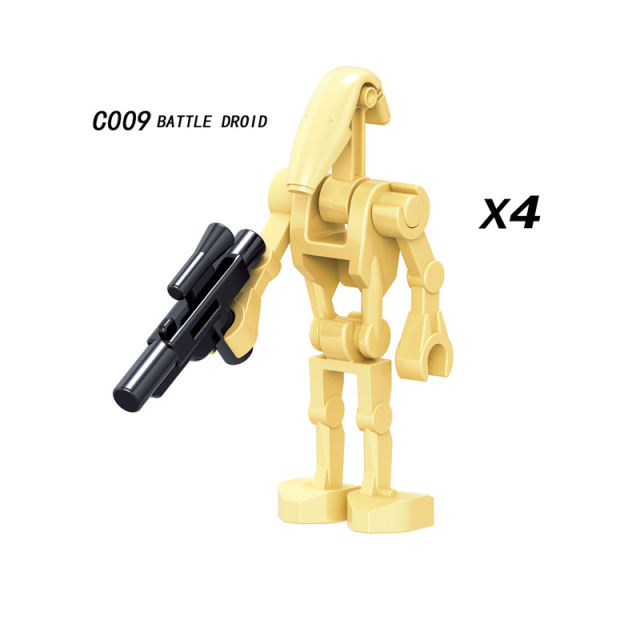 C009-014 Star Wars Minifigures Building Blocks Battle Droid Super ...