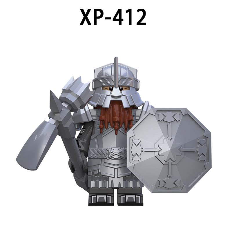 The Lord of the Rings LOTR Minifigures Building Blocks Dwarf Warrior ...