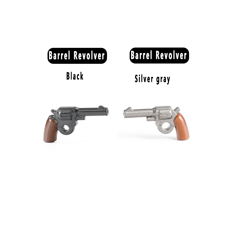 MOC US Army Minifigures Barrel Revolver Guns Building Blocks Bricks ...