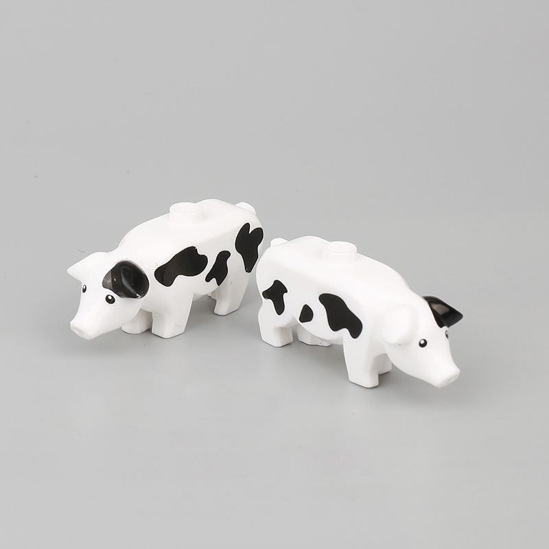 MOC City Animal Series Minifigures Pig Building Blocks Bricks Toys