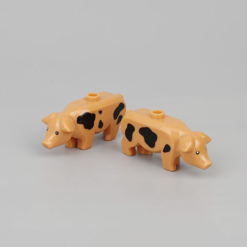 MOC City Animal Series Minifigures Pig Building Blocks Bricks Toys