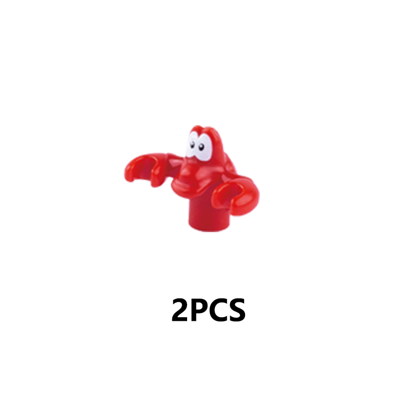 MOC Animal Series Minifigures Shrimp Building Blocks Bricks Toys