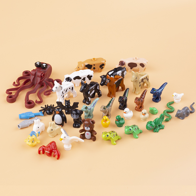 MOC City Animal Series Minifigures Snake Building Blocks Bricks Toys ...