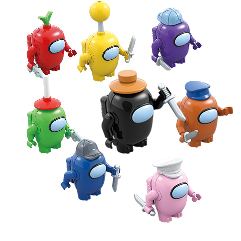 698 Among Us Minifigures Destroyer Crew Building Blocks Bricks Toys