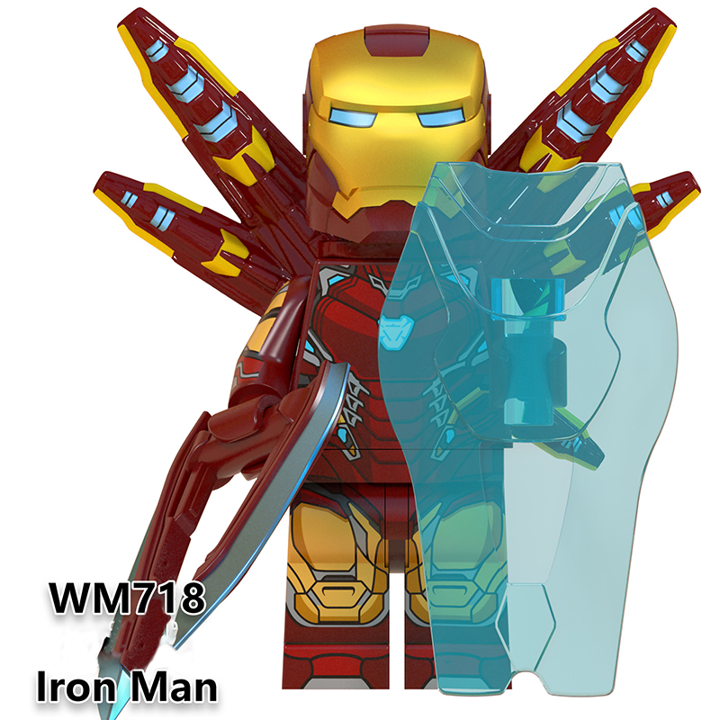 WM6063 Marvel Minifigures Thor Iron Man Building Blocks Bricks Toys