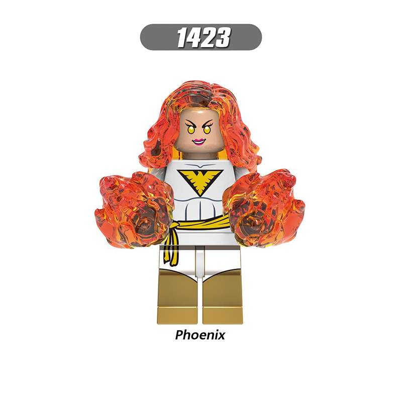 X0277 Marvel Minifigs Dark Phoenix White Queen Building Blocks Bricks Toys