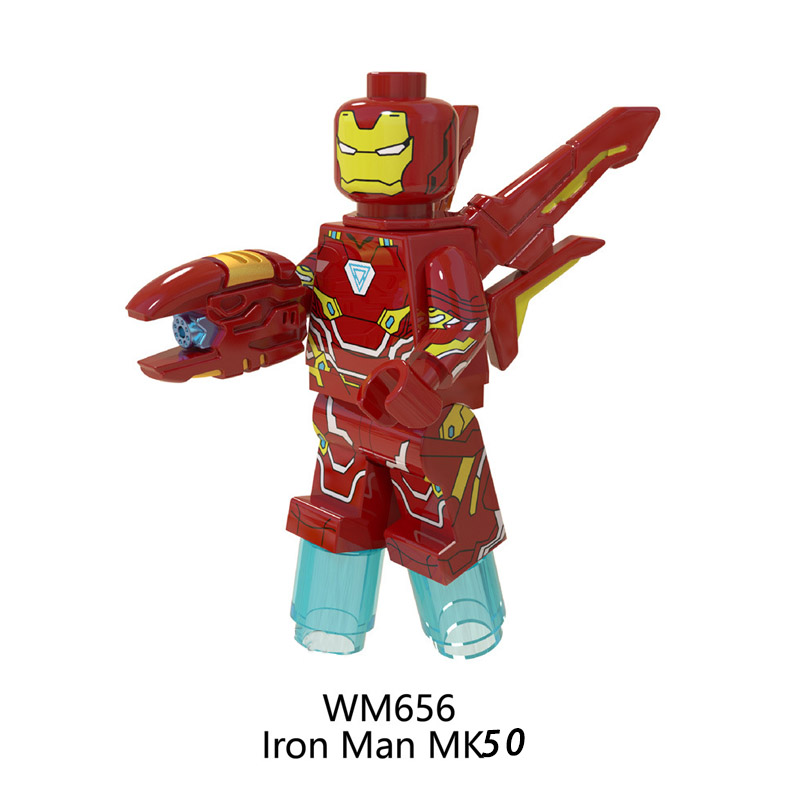 WM6055 Super Heroes Minifigures Iron Man Building Blocks Bricks Toys