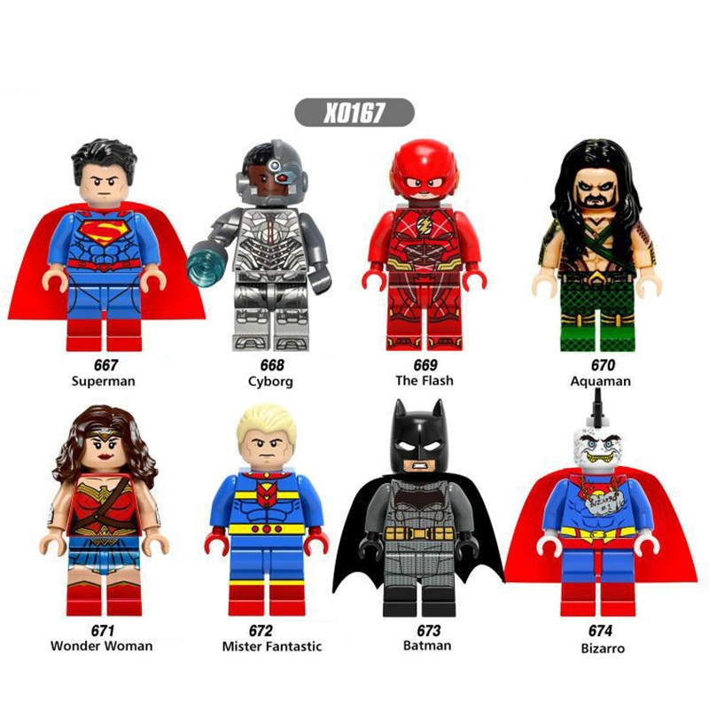 X0167 Marvel Minifigs Batman Wonder Woman Building Blocks Bricks Toys