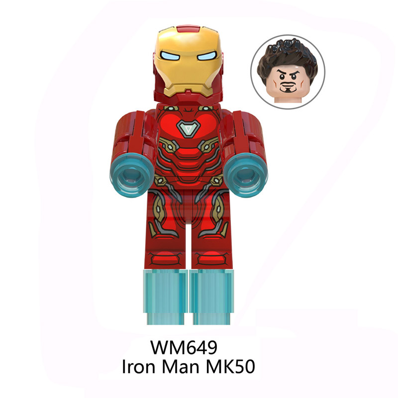 WM6055 Super Heroes Minifigures Iron Man Building Blocks Bricks Toys