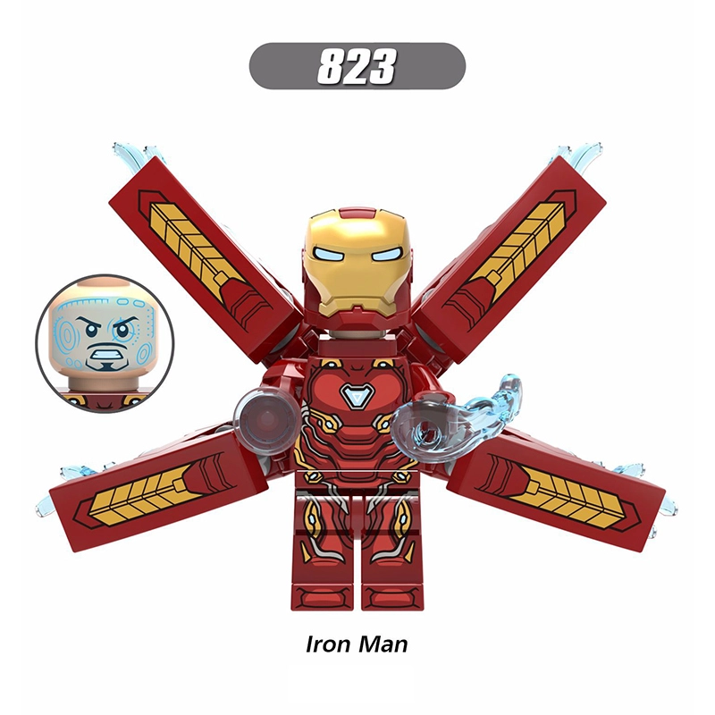 X0187 Super Heroes Minifigs Iron Man Building Blocks Bricks Toys