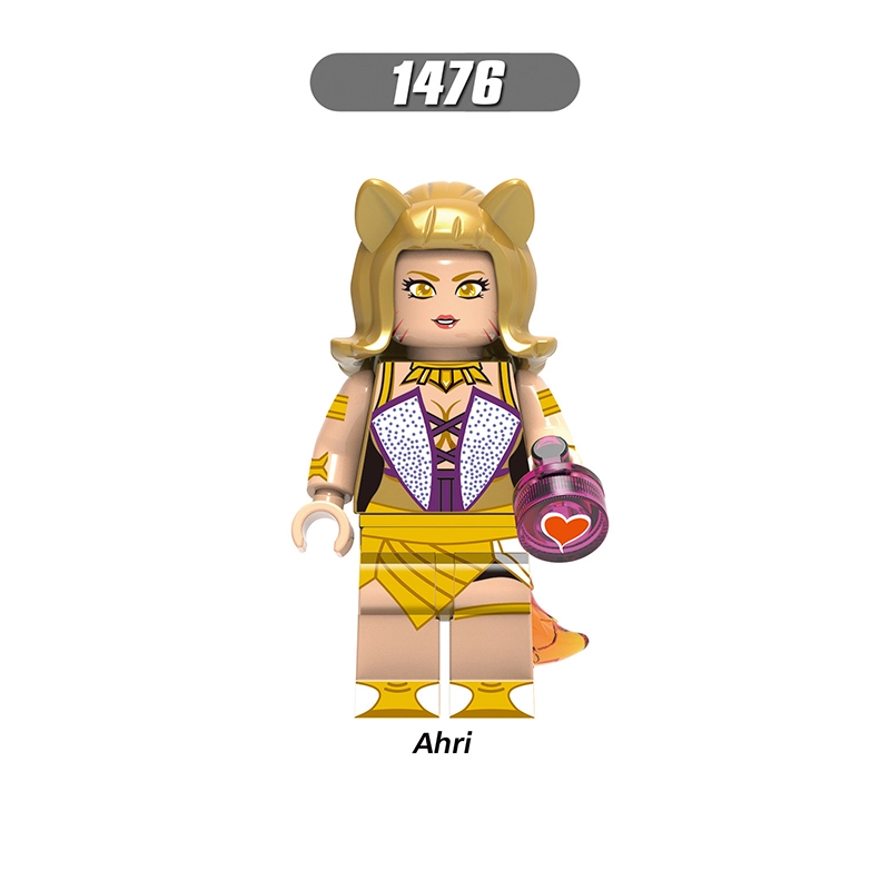 X0283 League of Legends Minifigs Jinx Ahri Building Blocks Bricks Toys