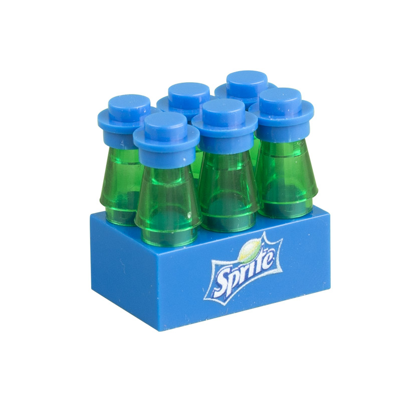 MOC City Minifigures Soda Drinks Building Blocks Brick Toys