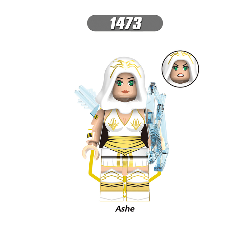 X0283 League of Legends Minifigs Jinx Ahri Building Blocks Bricks Toys