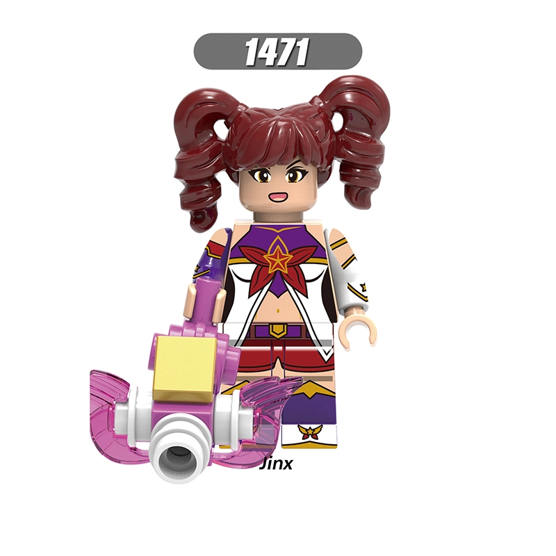 X0283 League of Legends Minifigs Jinx Ahri Building Blocks Bricks Toys