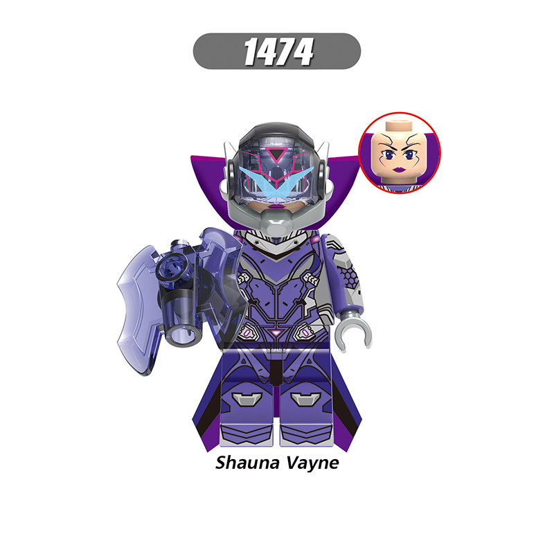 X0283 League of Legends Minifigs Jinx Ahri Building Blocks Bricks Toys