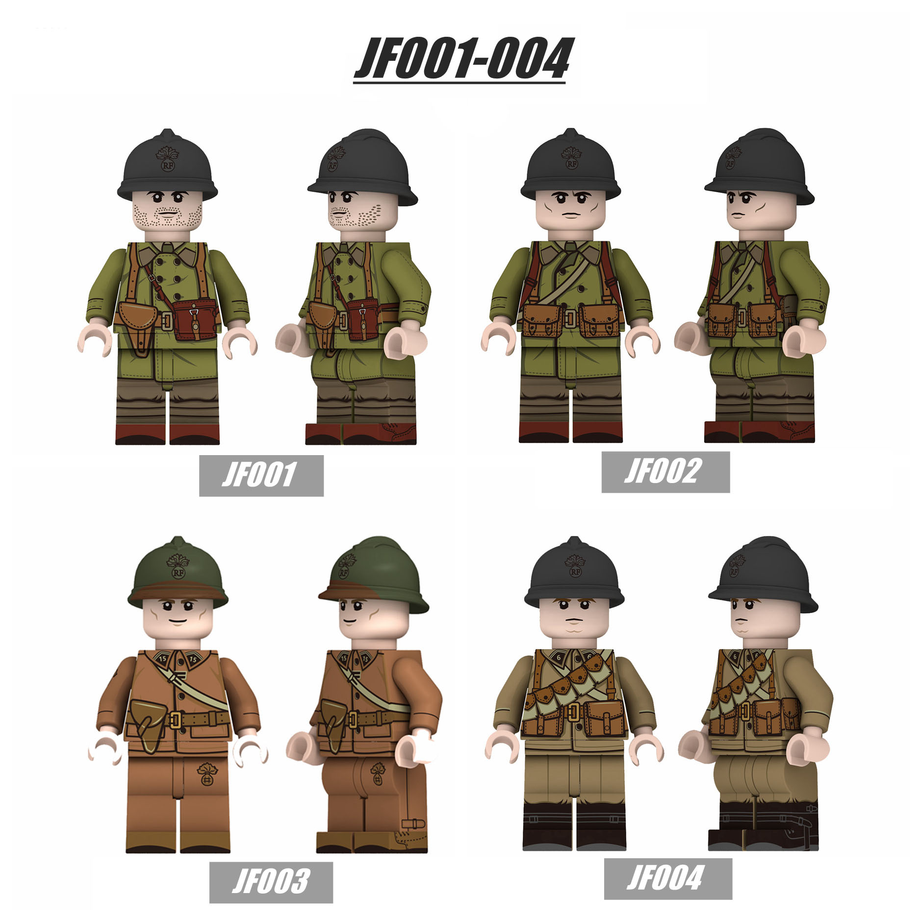 Medieval British Army Soldiers Minifigures Line Infantry Building ...