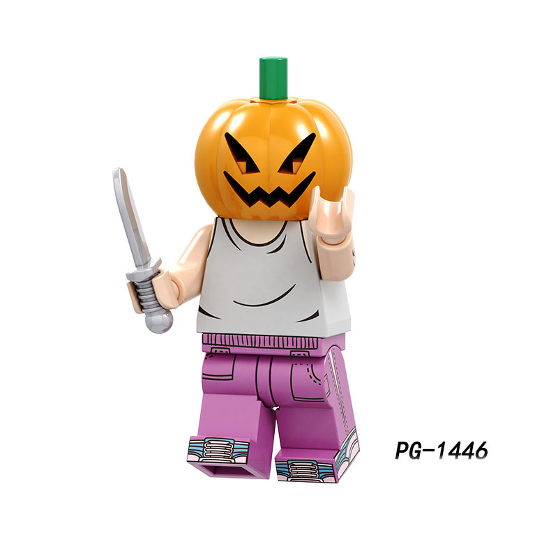 PG8174 Halloween Pumpkin Minifigs Building Blocks Wild Jeff Zombie ...