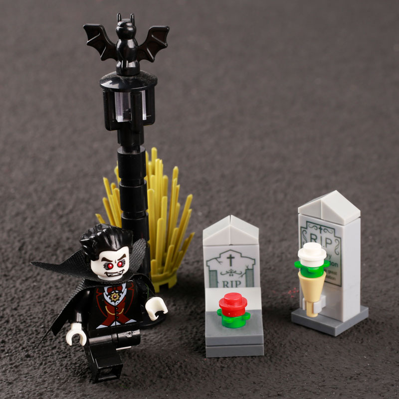 Halloween Cemetery Ghost Vampire Pumpkin Minifigures Building Blocks ...