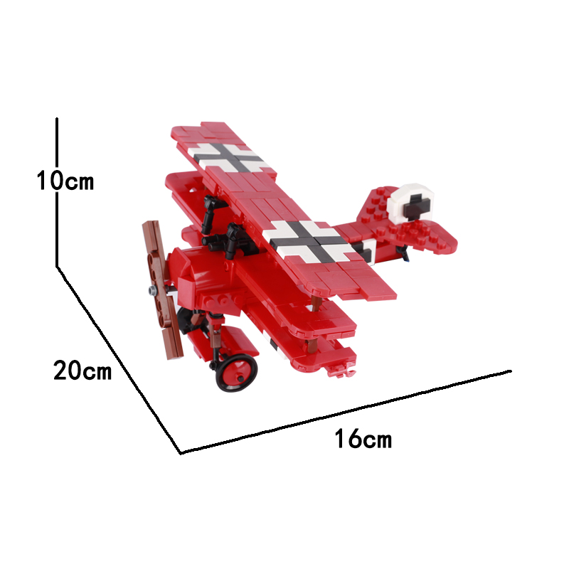 Fokker Dr-I WW1 Germany Military Weapons Fighter Building Blocks ...
