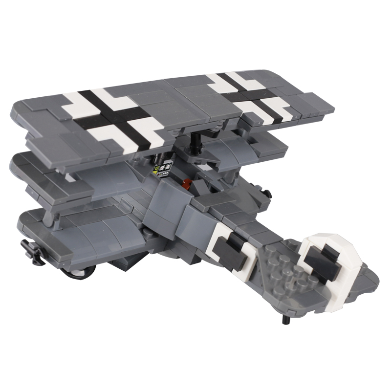 Fokker Dr-I WW1 Germany Military Weapons Fighter Building Blocks ...