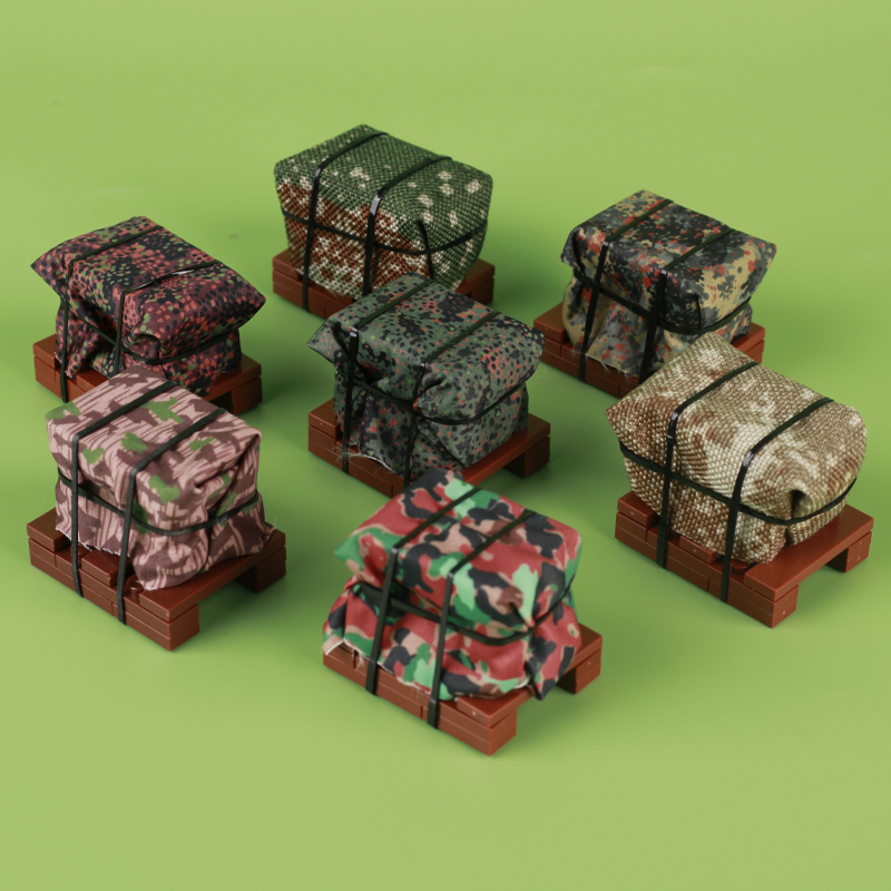 WW2 Military Airdrop Box Building Blocks Soldier Minifigs Germany ...